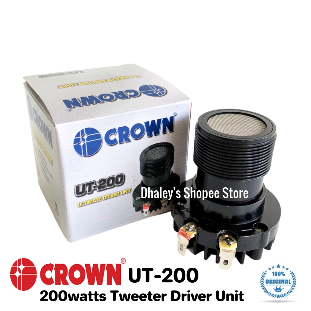 Original Crown UT-200 Tweeter Driver Unit 200watts 8ohms Thread Type ...