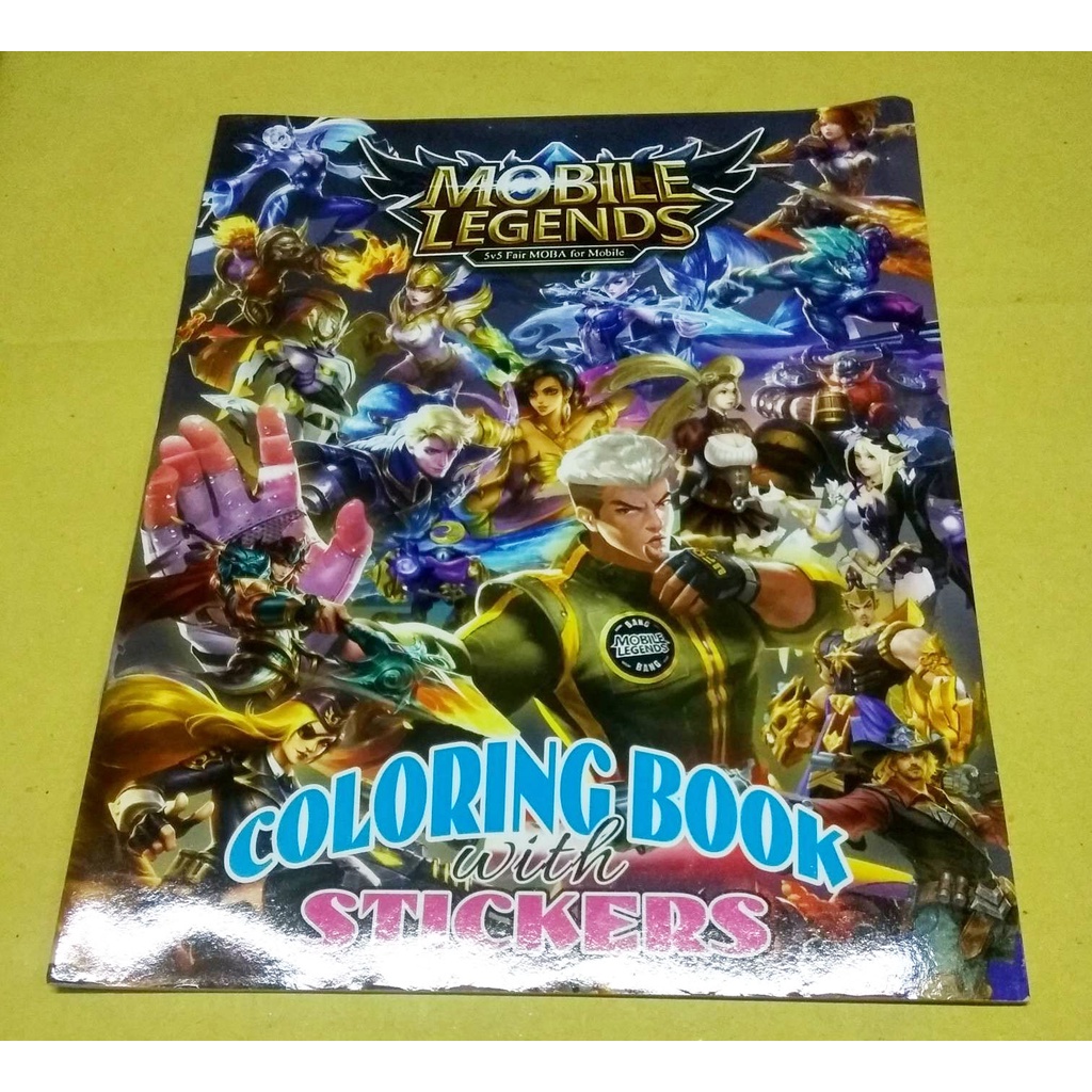 Coloring Book w/ stickers ( Mobile Legends) | Shopee Philippines