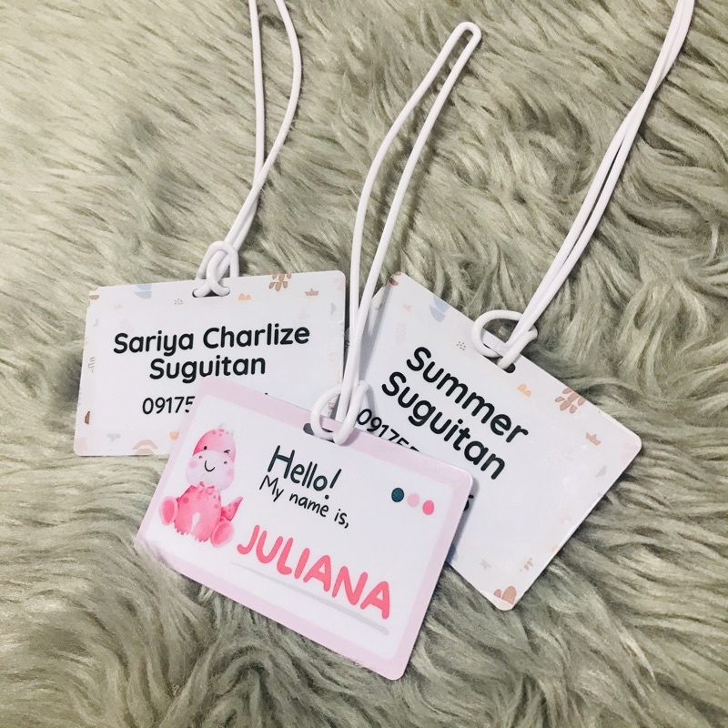 Customized Bag Tag FREE LAYOUT/DESIGN | Shopee Philippines
