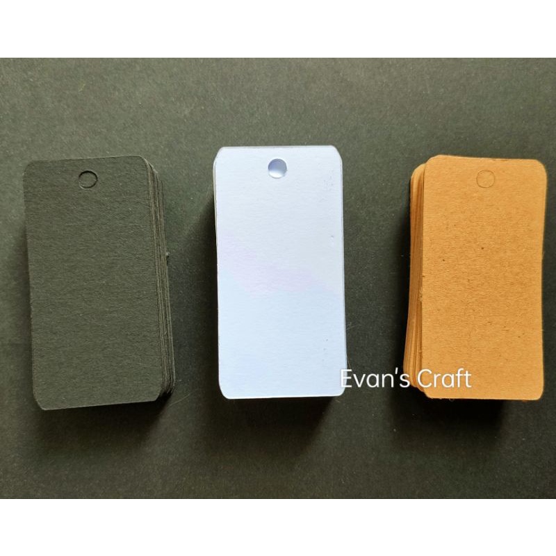 Blank Kraft tag labels 25pcs/50pcs./100pcs white, black, kraftpaper ...