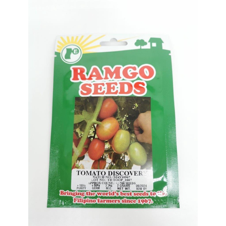 RAMGO TOMATO DISCOVERY SEEDS ( ORIGINAL GARDEN PACK ) | Shopee Philippines