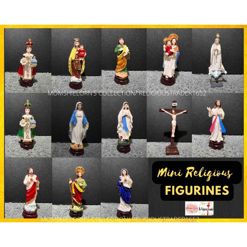 Religious Figurines (Small 3 inches) (Jesus , Mary , Joseph) | Shopee ...
