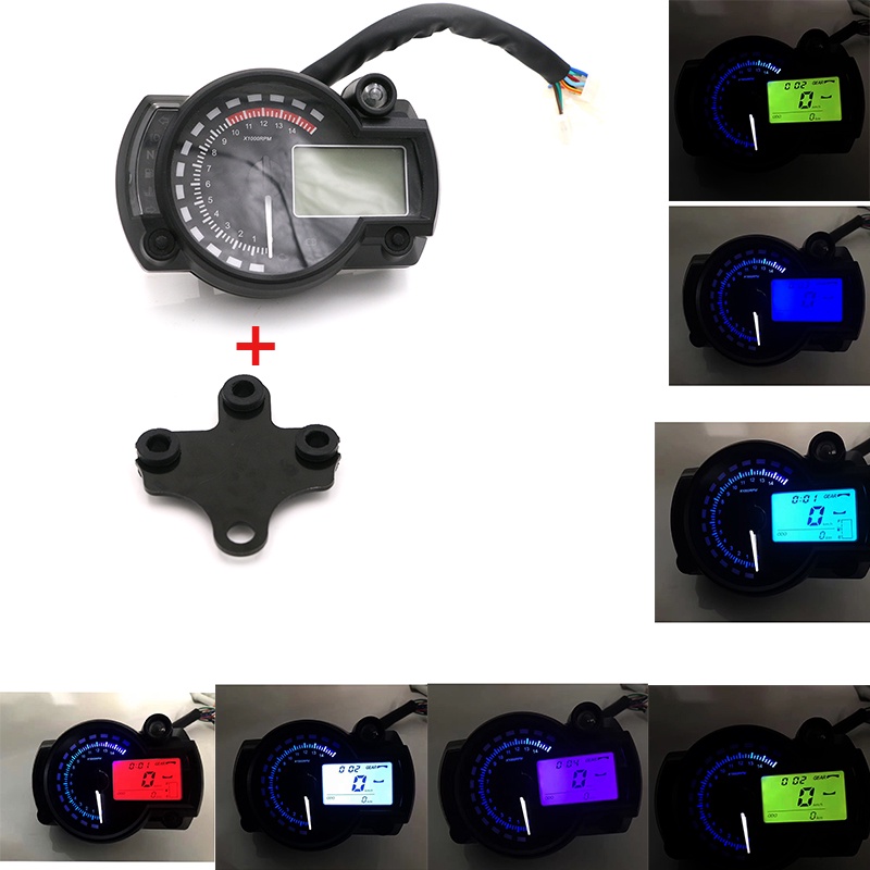 Universal Motorcycle Instrument Stand Speedometer Bracket Tachometer ...