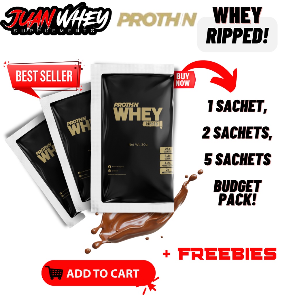 PROTHIN WHEY RIPPED 1 SERVING (PER SACHET) | Shopee Philippines