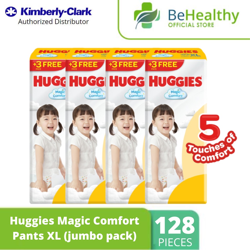 Huggies Magic Comfort Pants XL (jumbo pack) - 128 pcs | Shopee Philippines