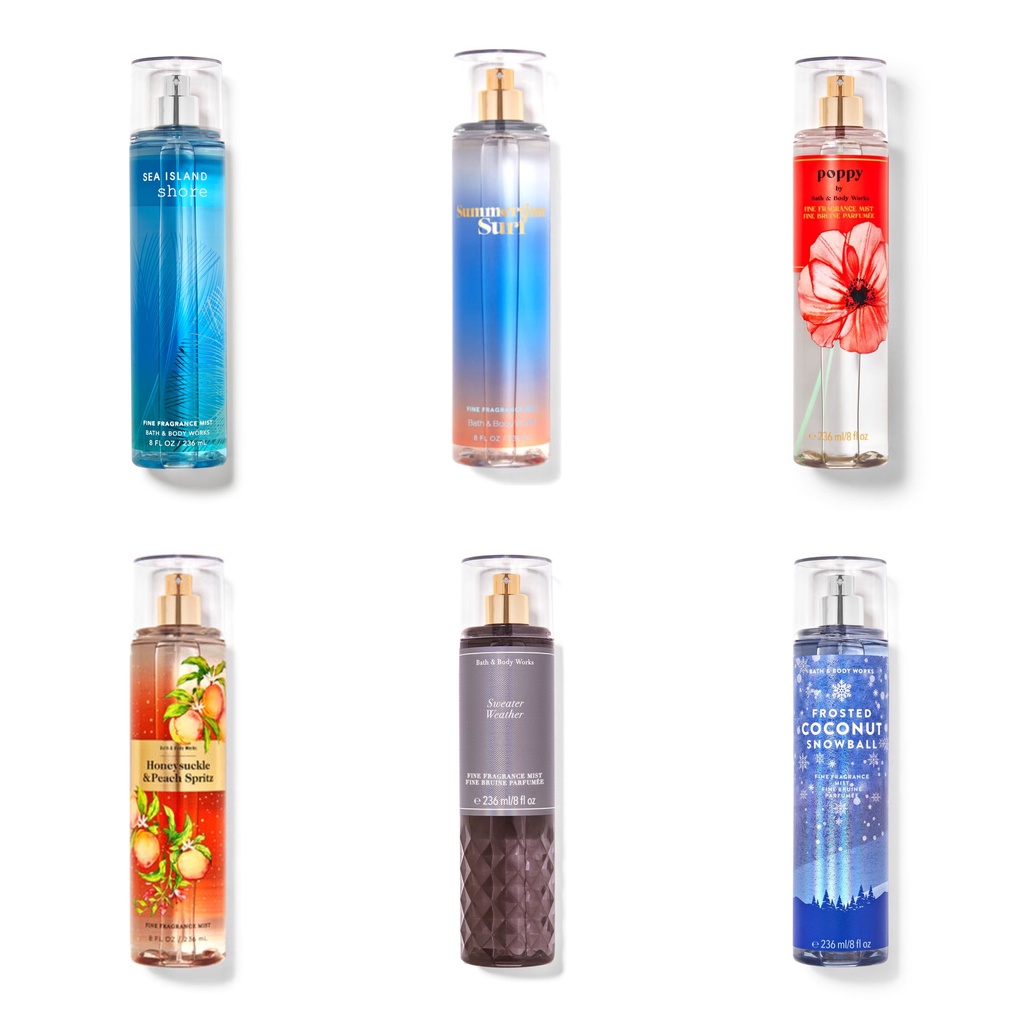ORIGINAL Bath & Body Works Fine Fragrance Mists 236 ml | Sea Island ...