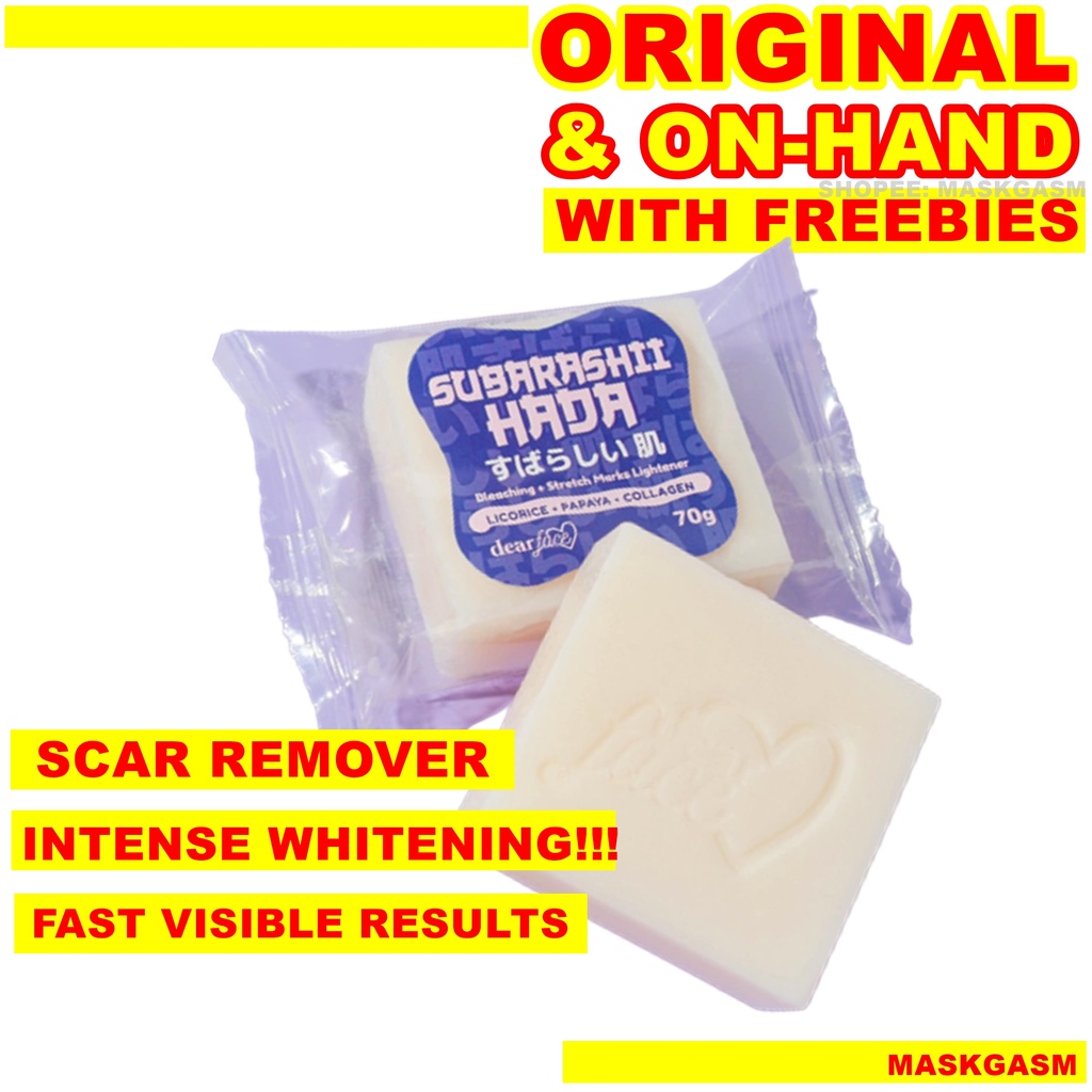 Dear Face Subarashii Hada Intense Whitening Soap Subarashi Hada