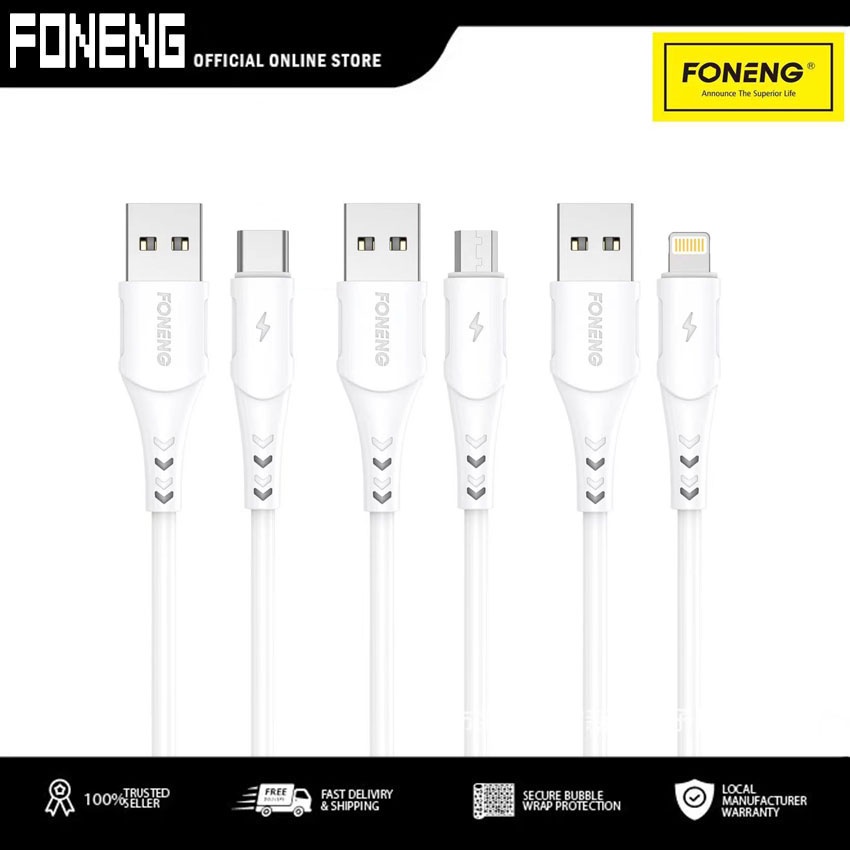 Original Foneng X81 2.1A USB Fast Charging Data Cable | Shopee Philippines