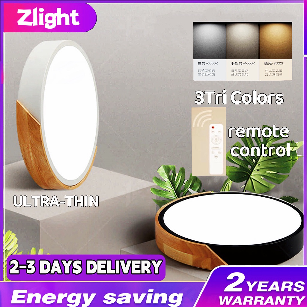 18W 27W Modern LED Three Colors ceiling light with remote control ...