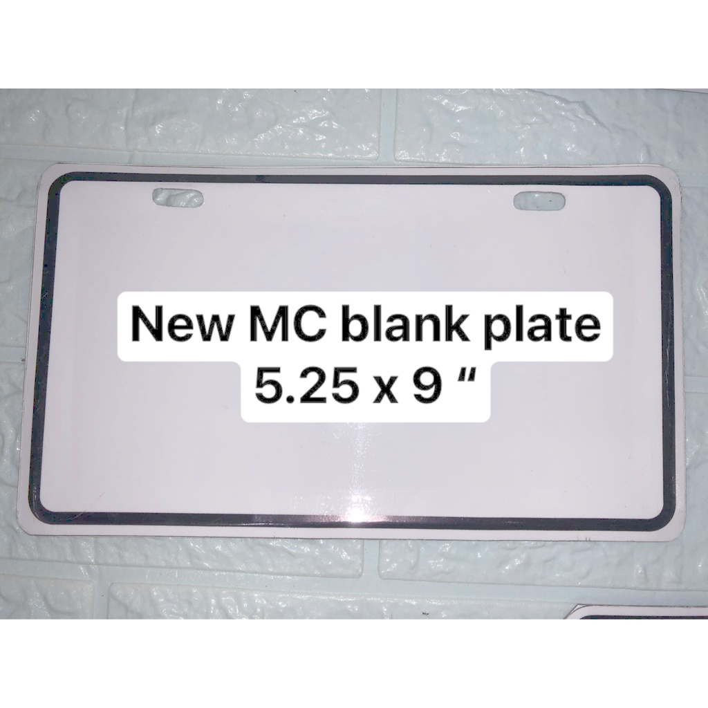 30 pcs New MC blank Plate / metal galvanize blank plate | Shopee ...