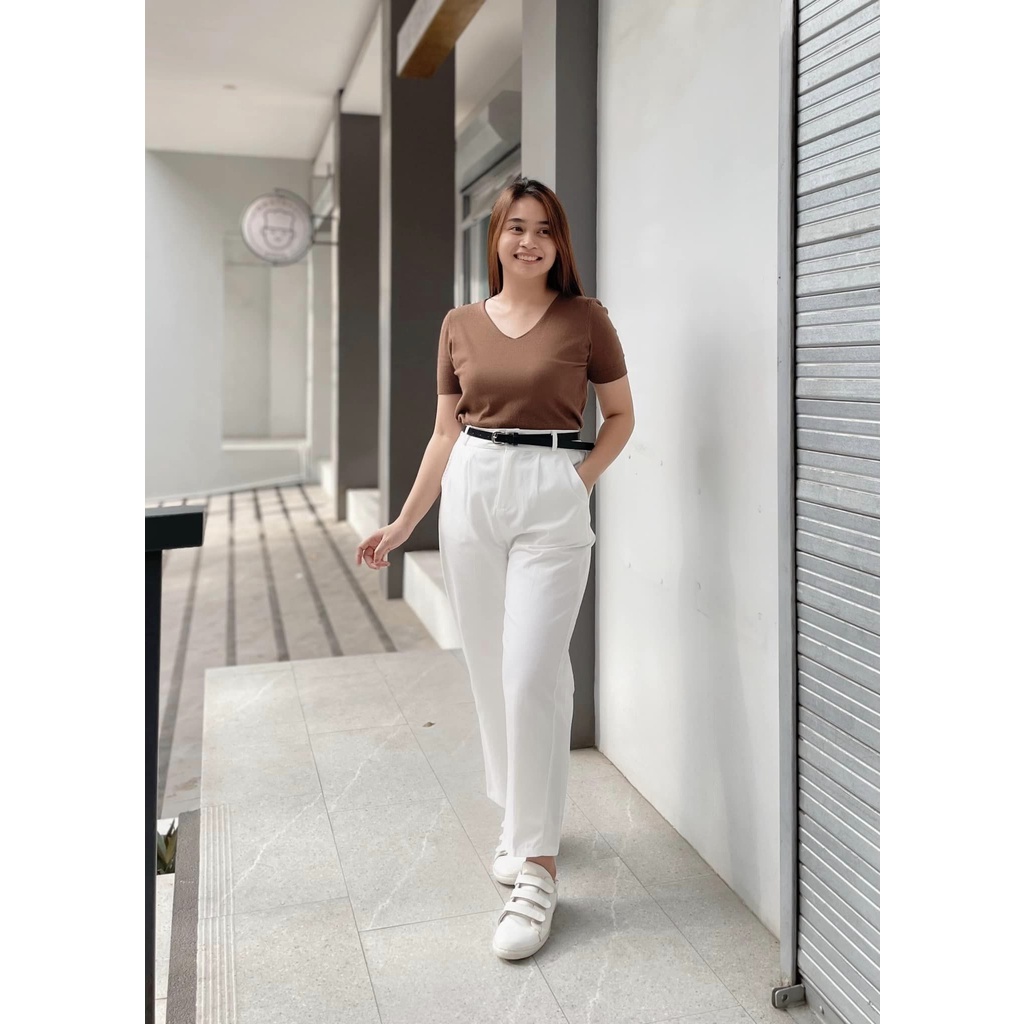 Adam Trouser Pants w/ belt | Shopee Philippines