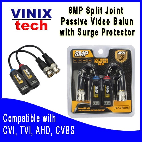 8MP Video Balun For CCTV with 2KVA Surge Protection | Shopee Philippines
