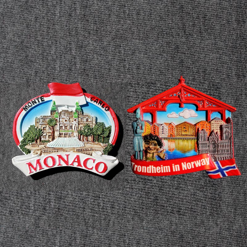 Norway Trondheim Demon Resin Magnetic Fridge Magnets Monaco Norway ...