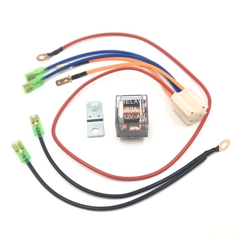 HORN RELAY MINI DRIVING LIGHT RELAY SET TRANSPARENT SOCKET HARNESS 4pin ...