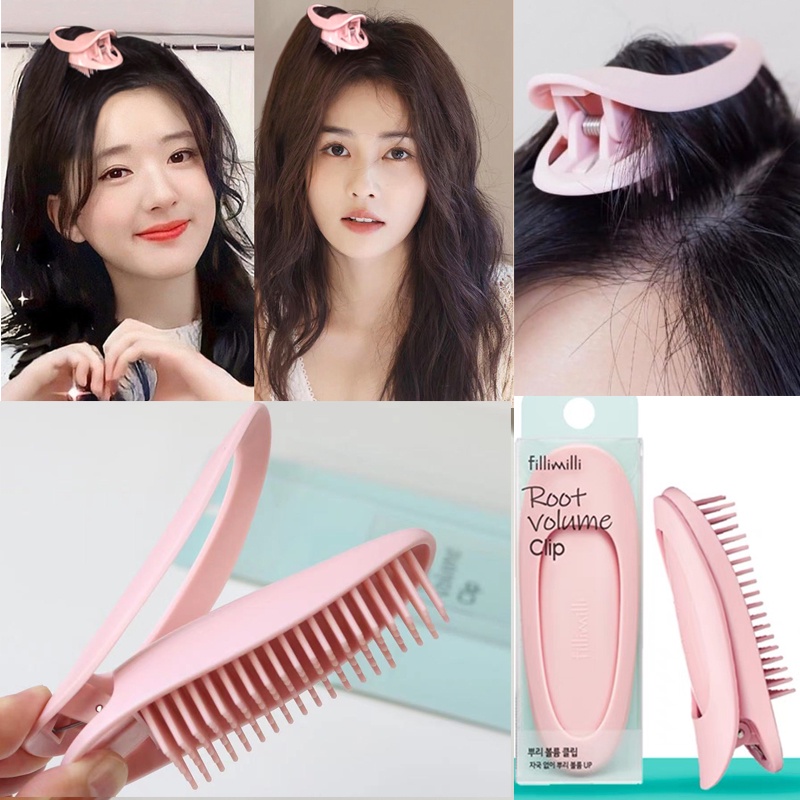 Korean New FILLIMILLI Hair Root Volume Clip Hair Fluffy Hair Clip Hair ...