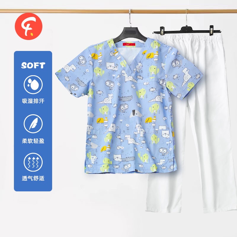 ANNO Surgical Uniform Medical Robe Scrubs Set Unisex Sanitary Uniforms ...
