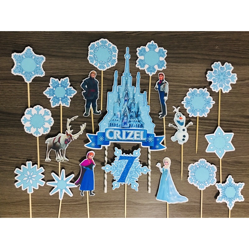Frozen Cake Topper 2 Design Options Cupcake Topper | Shopee Philippines