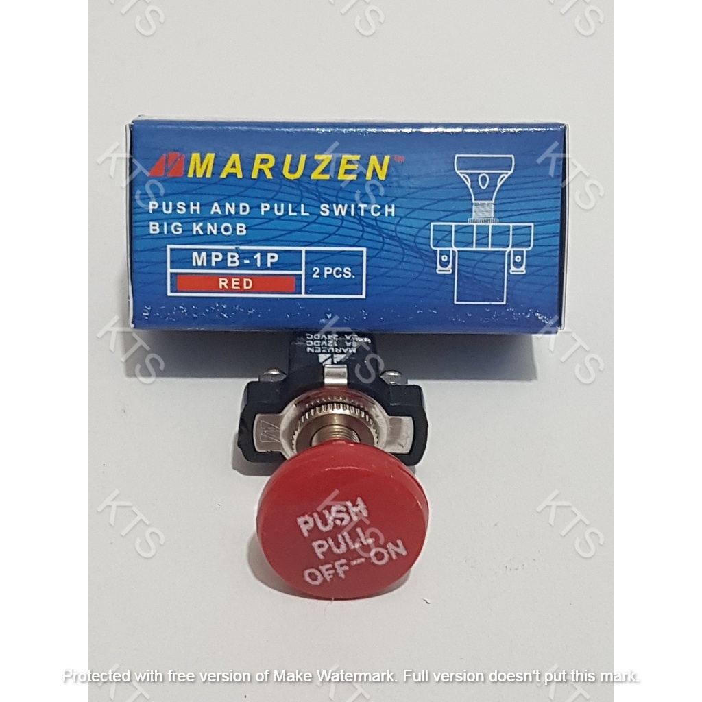 PUSH PULL SWITCH BIG KNOB (MPB-1P) | Shopee Philippines
