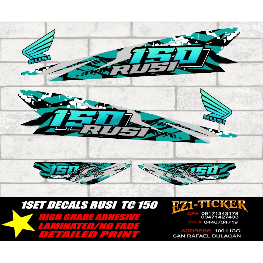RUSI TC 150 DESIGN 6 DECALS | Shopee Philippines
