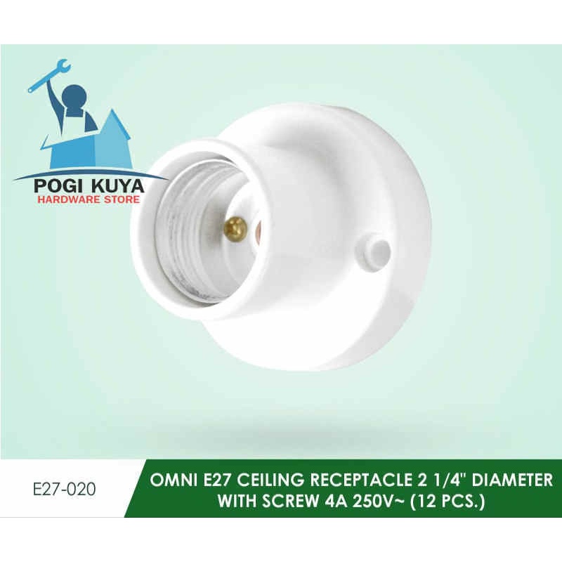 Omni E27 Ceiling Receptacle With Screw E27-040/30/20/E-14-015 | Shopee ...