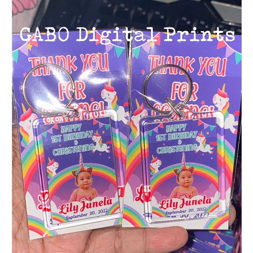 Personalized Keychain Souvenirs for Birthdays, Christening, Wedding ...