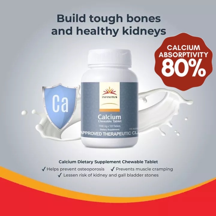 Calcium Chewable Tablet Dietary Supplement | Infinitus | Shopee Philippines