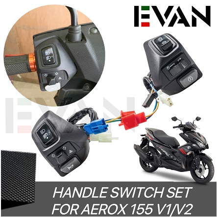 Handle Switch For Aerox 155/Mio (1 SET) With Hazard Light Switch Left ...