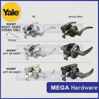 Yale Lever Type Tubular Lockset Door Knob VL5327 VL5347 VL5367 Antique ...