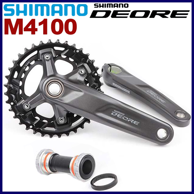 SHIMANO DEORE M4100 Crankset 2x10 Speed M5100 Crankset 170MM 175MM BB52 Bottom Bracket Original ...