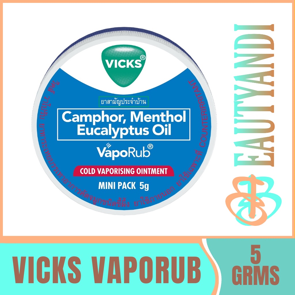 Vicks Vaporub Pocket pack 5g ,10g | Shopee Philippines