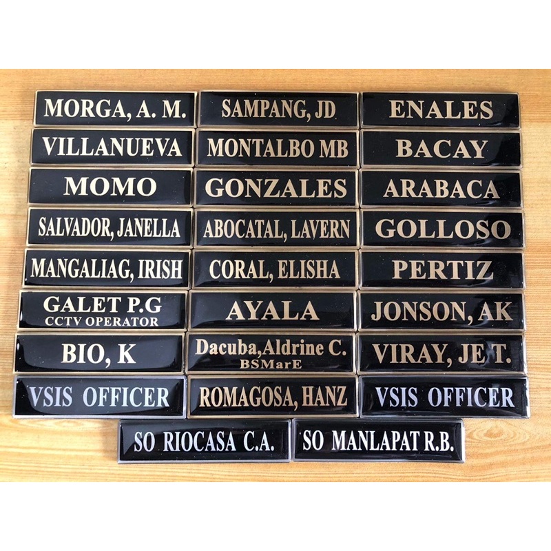 SECURITY / MILITARY MARINE MAGNETIC NAMEPLATE /NAMEBADGE / NAMETAG ...