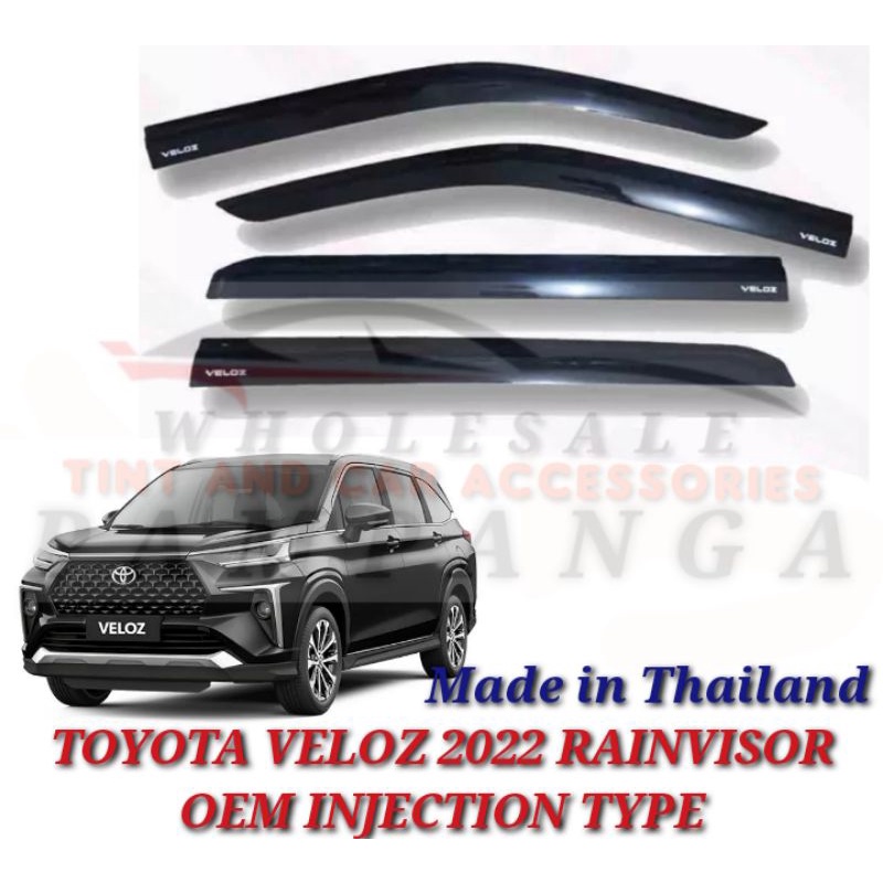 OEM INJECTION TYPE RAINVISOR FOR TOYOTA VELOZ 2022-2023 | Shopee ...