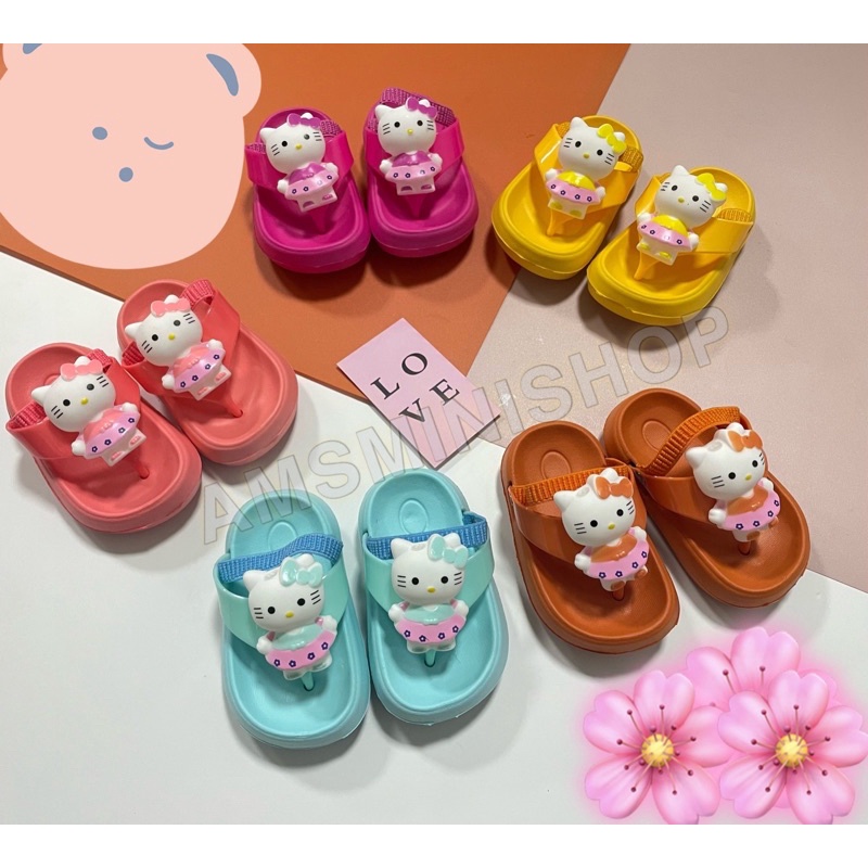 Ams new cute and soft slides for girl babies garterized fitflop ...