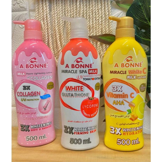 Abonne Lotion Milk Collagen/White Glutathione/ Aha Vitamin C | Shopee ...