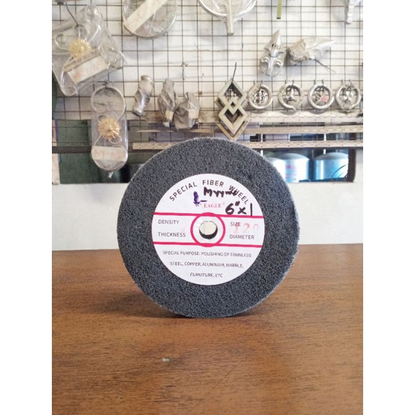 Buffing Gray size 6" /Polishing pad/Fiber wheel 6 inch (stainless ...
