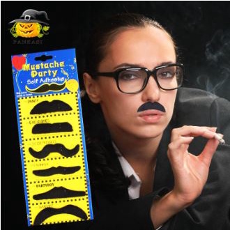 Halloween Fake Mustache Prank Set Of 6 Human Toys | Shopee Philippines