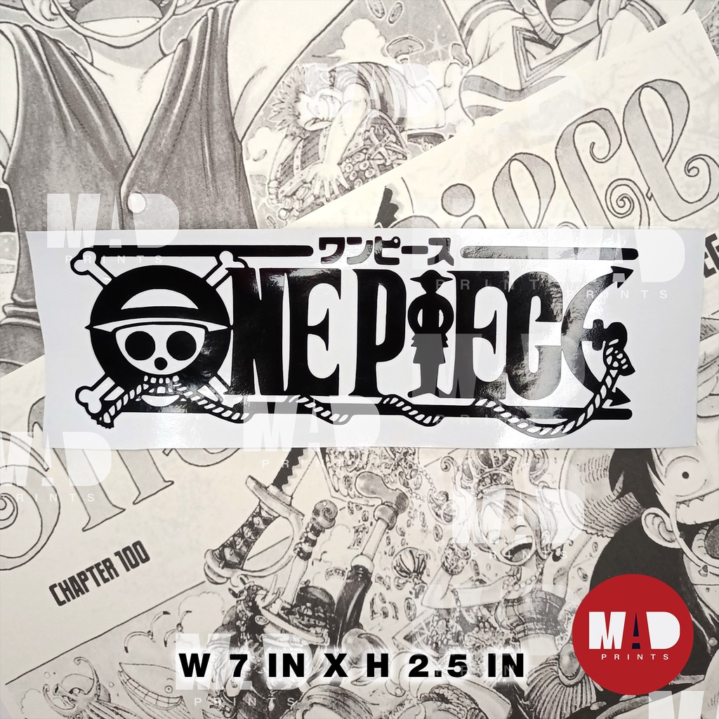 ANIME - One Piece Car Vinyl Decal Sticker - Logo | Shopee Philippines