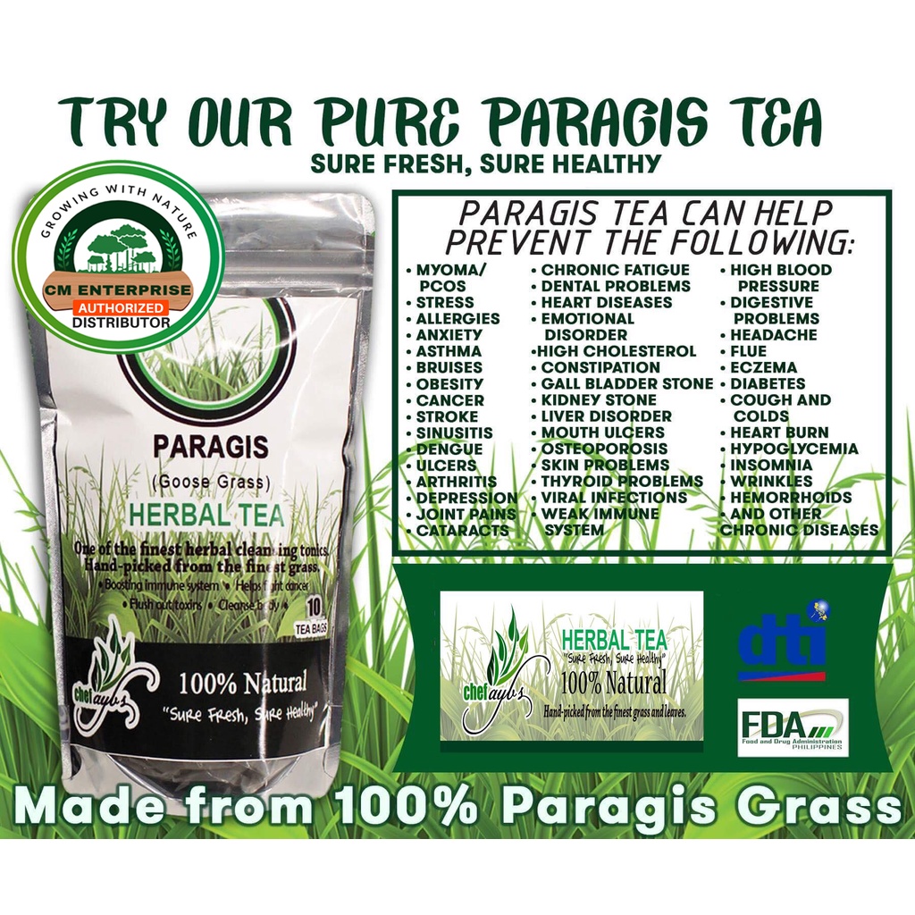Paragis Tea 10 Tea Bags by Chef Aybs | Shopee Philippines