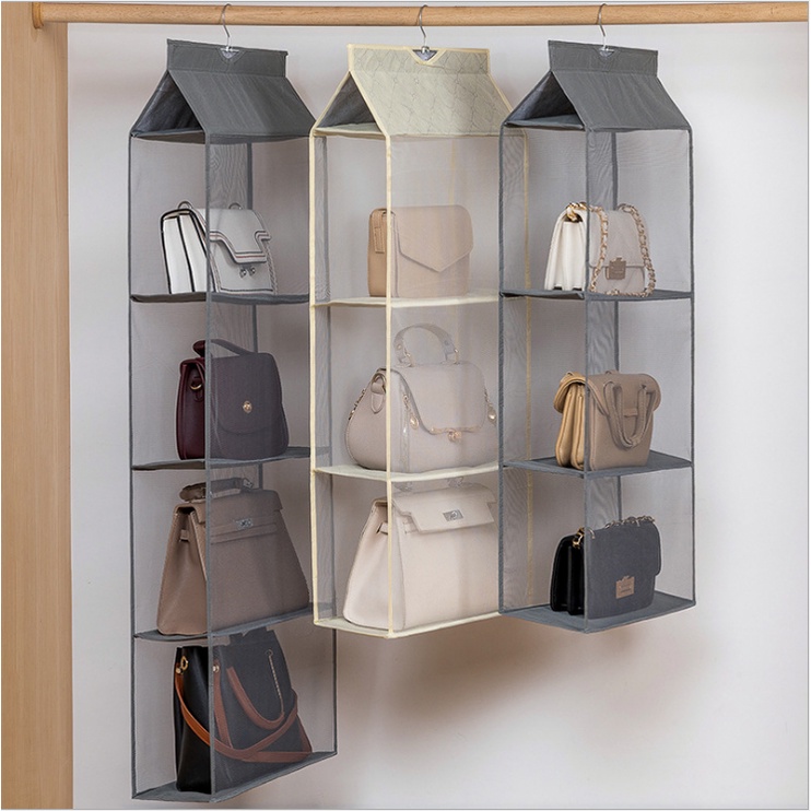 5 layer Closet Wardrobe Hanging Bag Handbag Storage Purse Handbag Purse ...