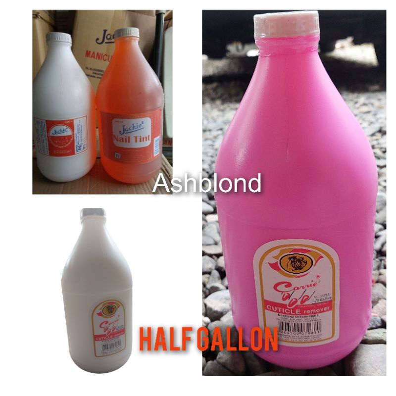 1/2 gallon CARRIE CUTICLE acetone merthiolet REMOVER Manicure pedicure ...