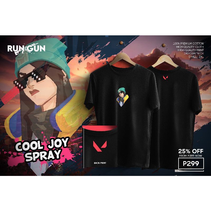 Valorant Killjoy Cool Joy Spray Tshirt Pure Cotton Round Neck Xs To Xxl