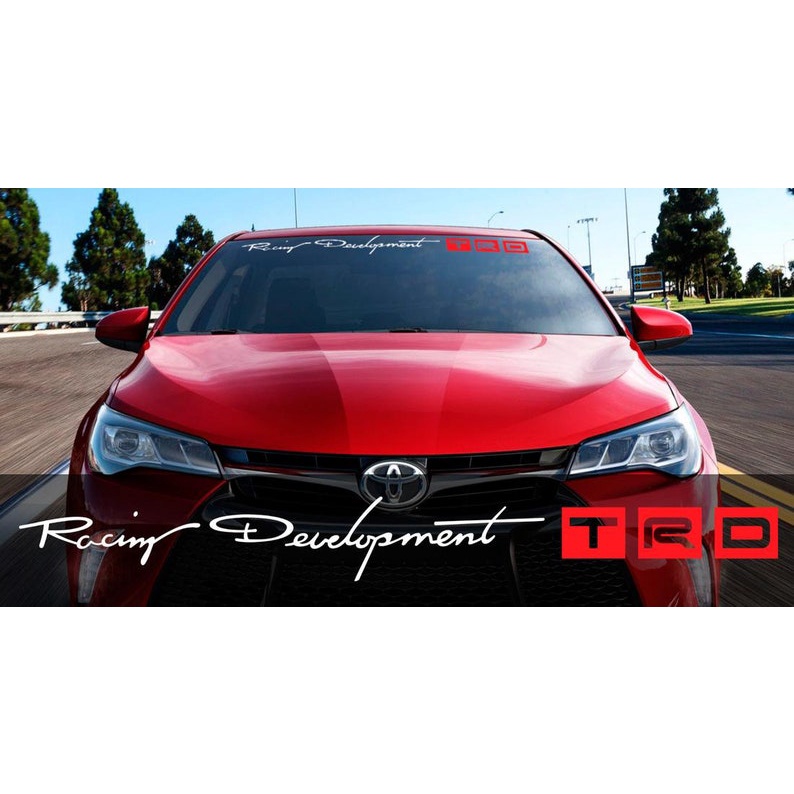 Toyota Racing Development TRD Motorsport Strip Car Windshield Vinyl ...