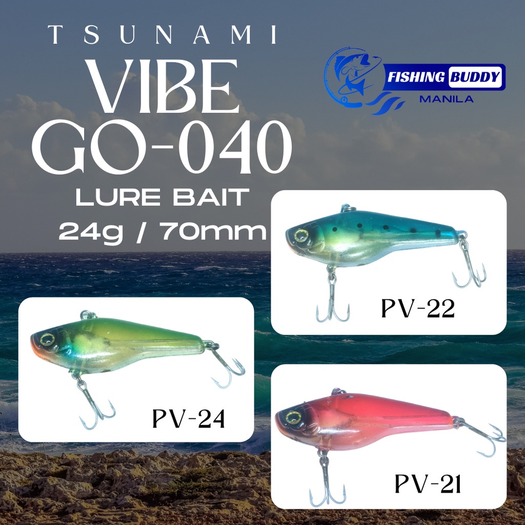 Tsunami Vibe GO-040 Bait Lure 24g / 70mm Fishing Lure | Shopee Philippines