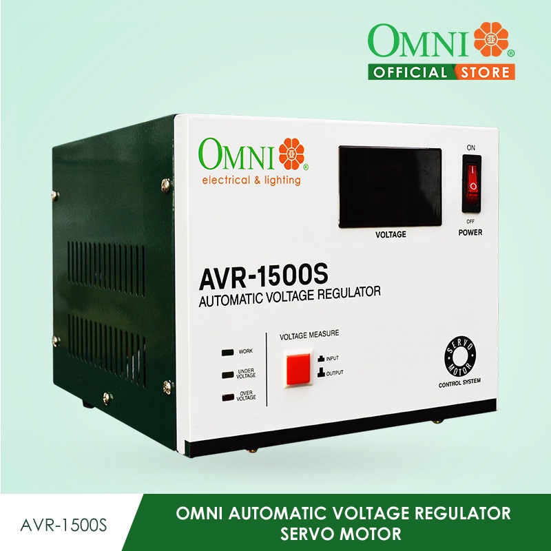 OMNI Automatic Voltage Regulator Servo Motor 1500W - AVR-1500S | Shopee ...