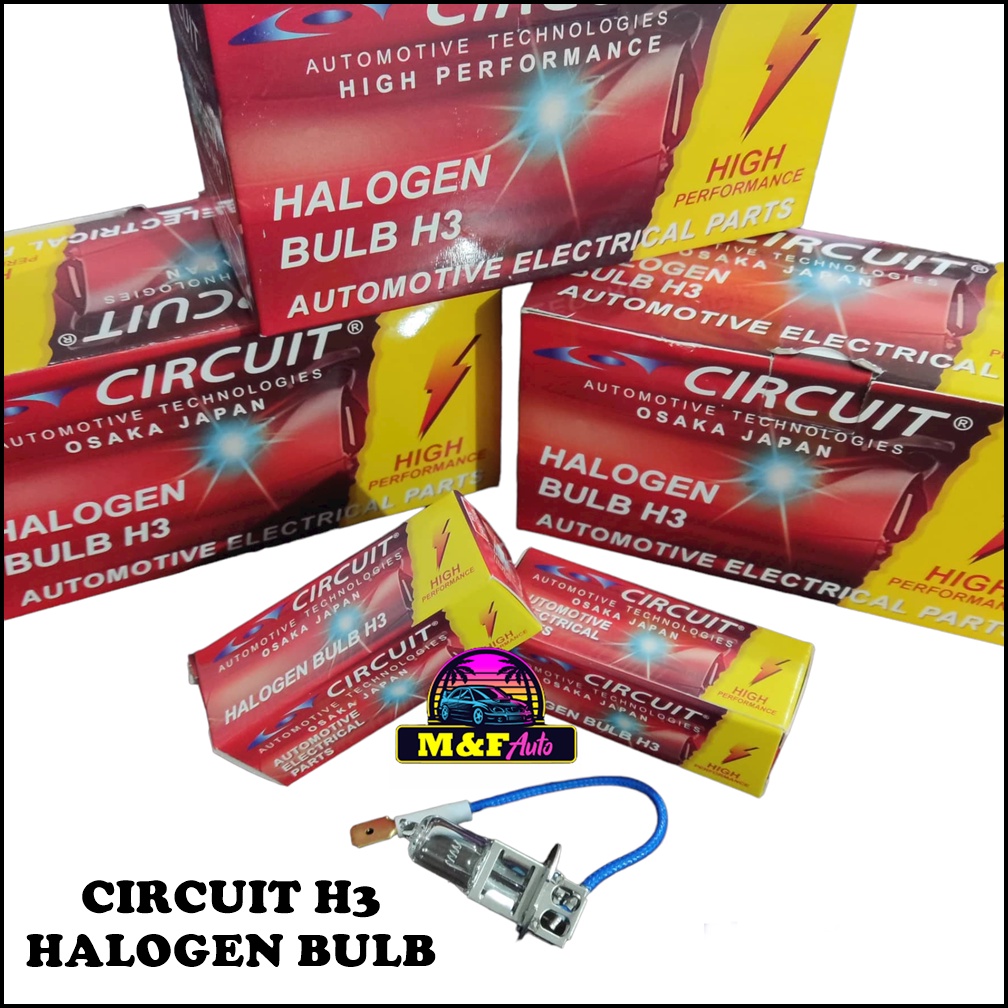 CIRCUIT H3 HALOGEN BULB 12V AND 24V | Shopee Philippines