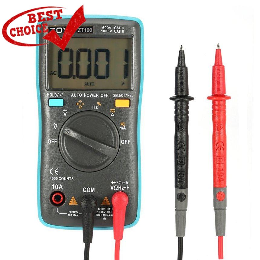 ZOTEK ZT100 Mini Auto Range Digital Multimeter 4000 counts AC/DC ...