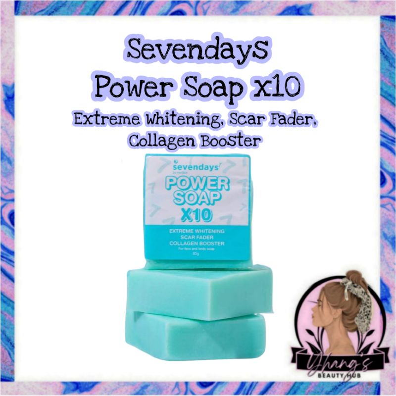 SevenDays Power Soap x10 Extreme Whitening, Scar Fader and Collagen ...