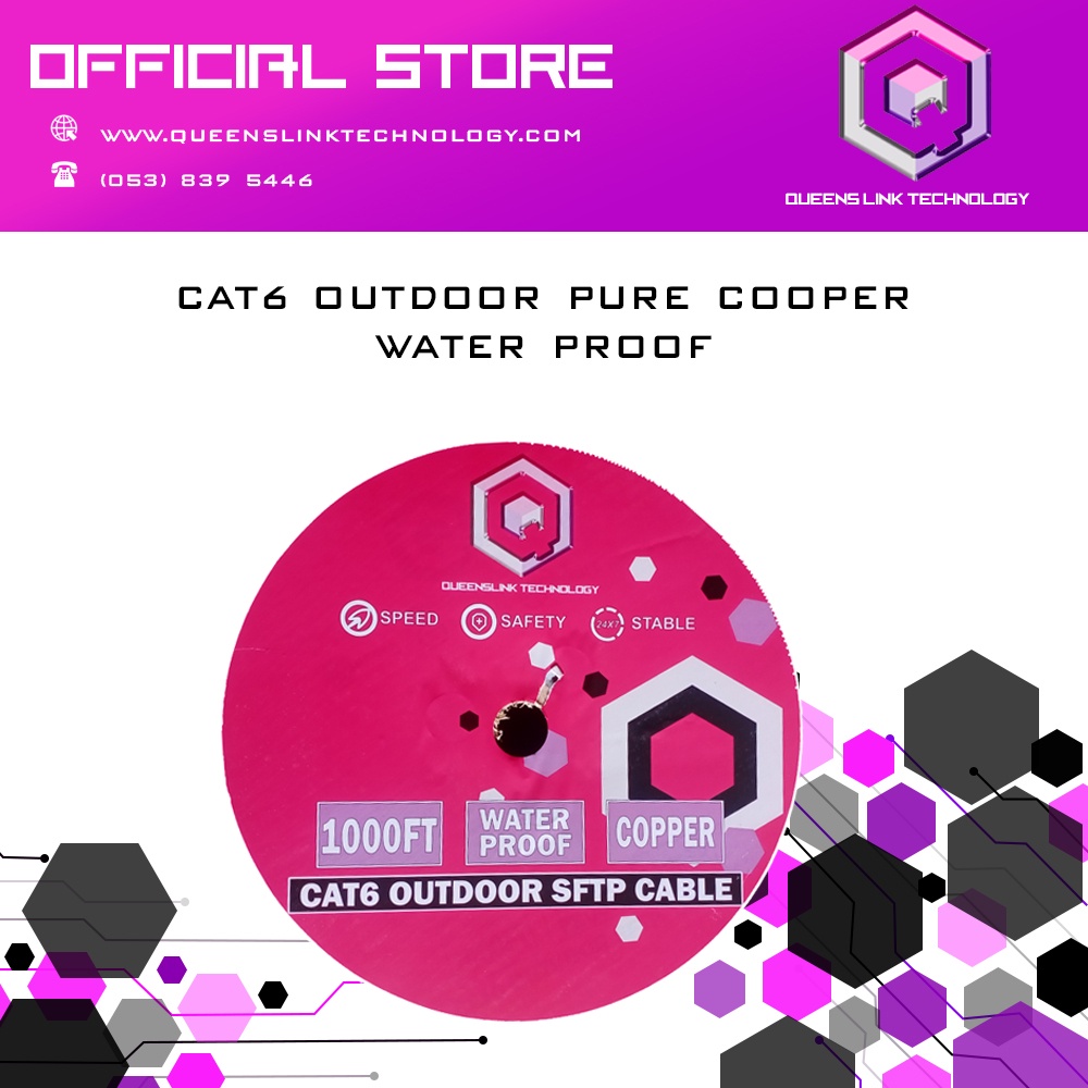 CAT6 OUTDOOR SFTP UTP CABLE PURE COPPER | Shopee Philippines