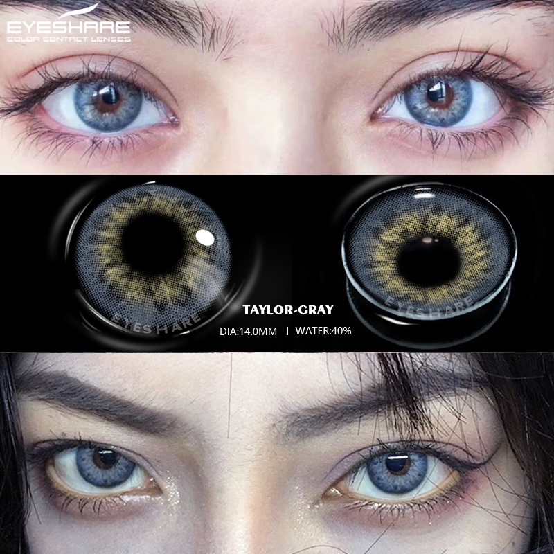 Eyeshare Taylor Series Colored Contact Lenses For Eye Iris Yearly Blue ...