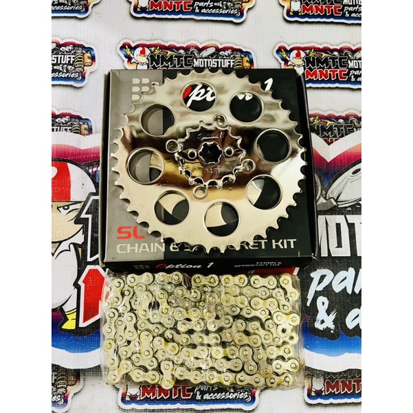 OPTION 1 SPROKET CHAIN SET RAIDER150 SERIES 1 AND 2 / NEW BREED 14/41 ...